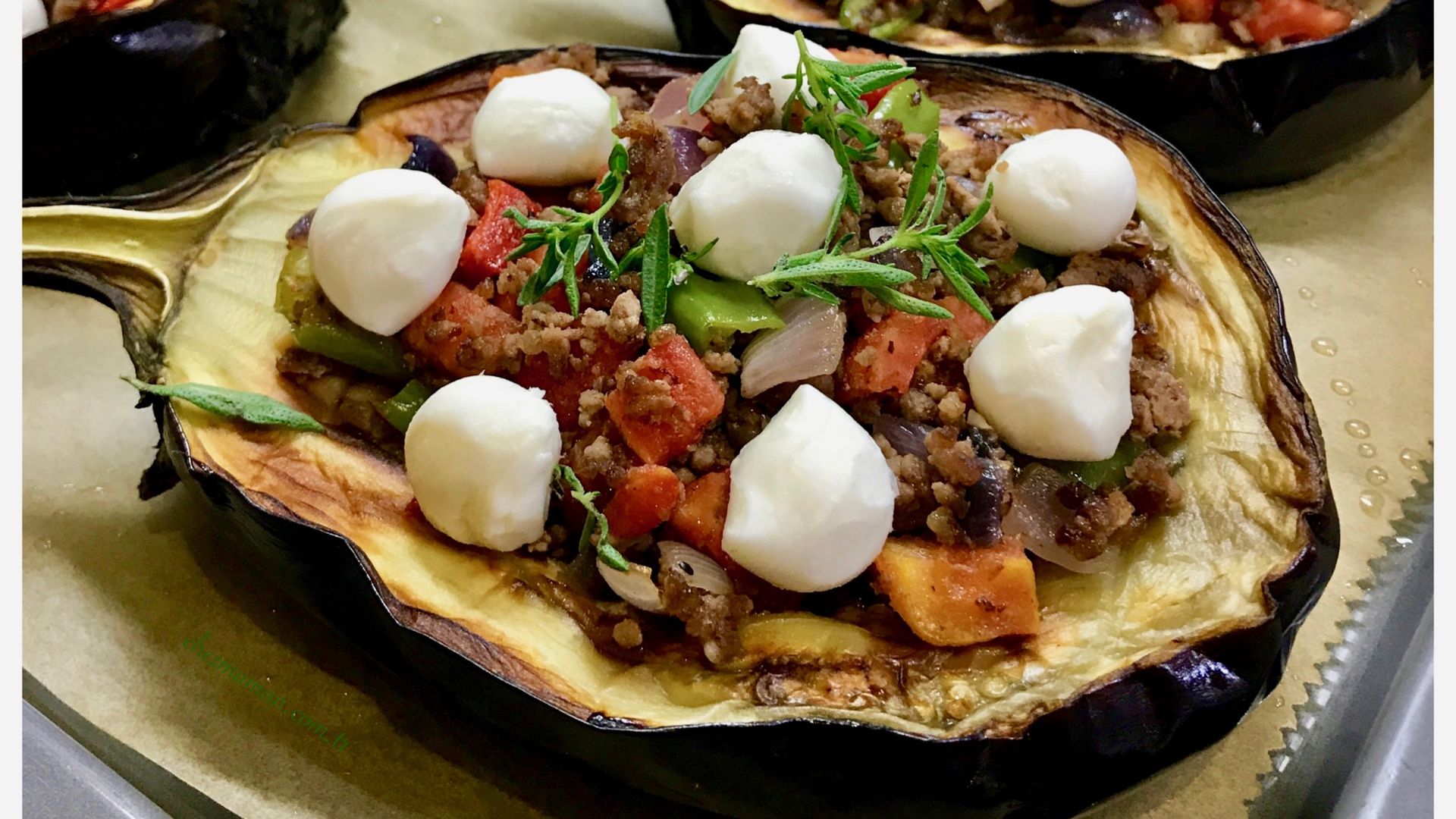 Fırında mozarellalı bostan patlıcan yemeği | Yaşam