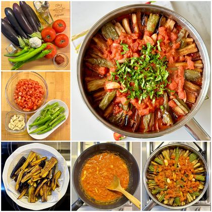 Domatesli patlıcan tava